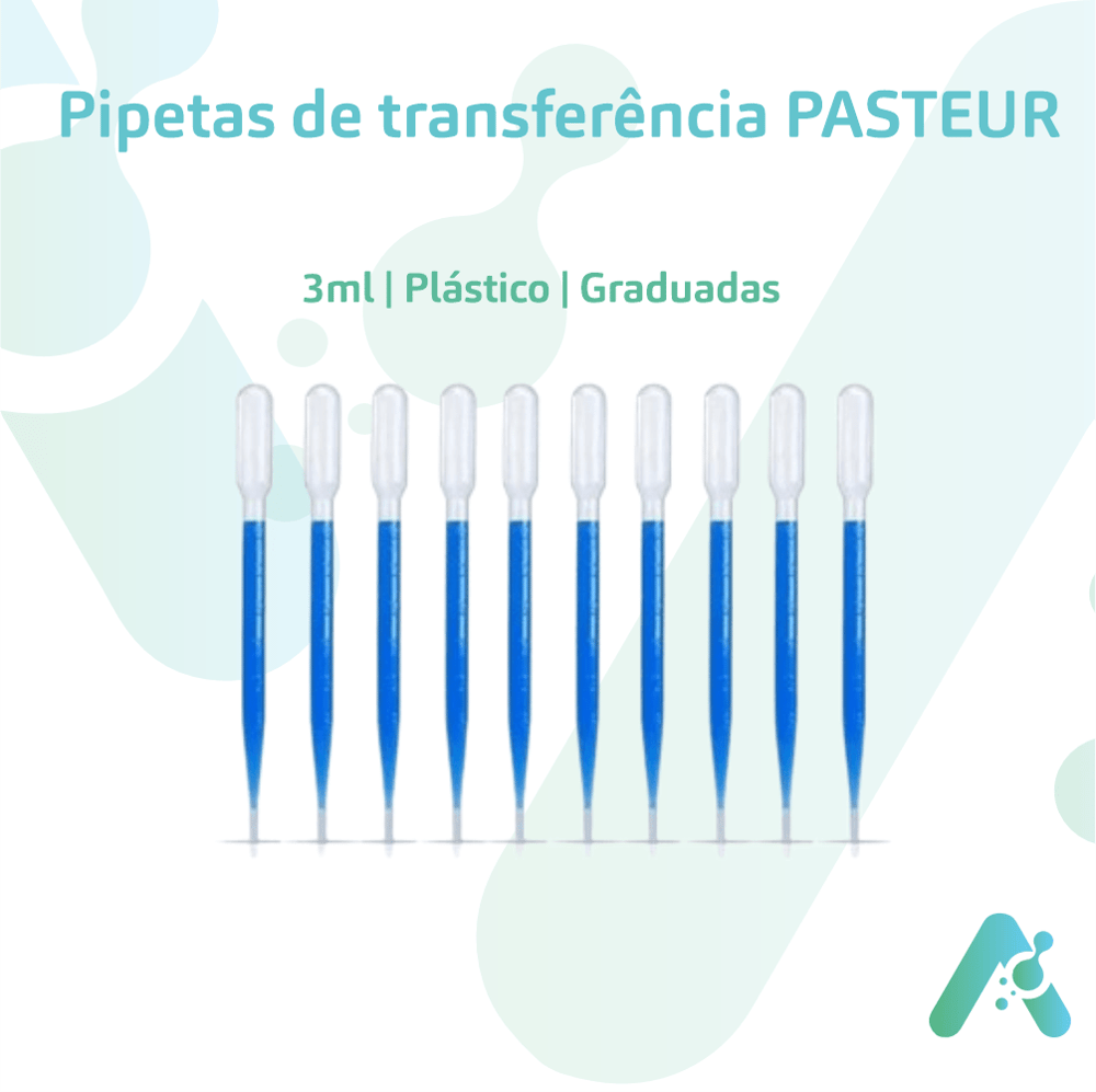 Pipeta Pasteur Graduada 3ml Polietileno 50un
