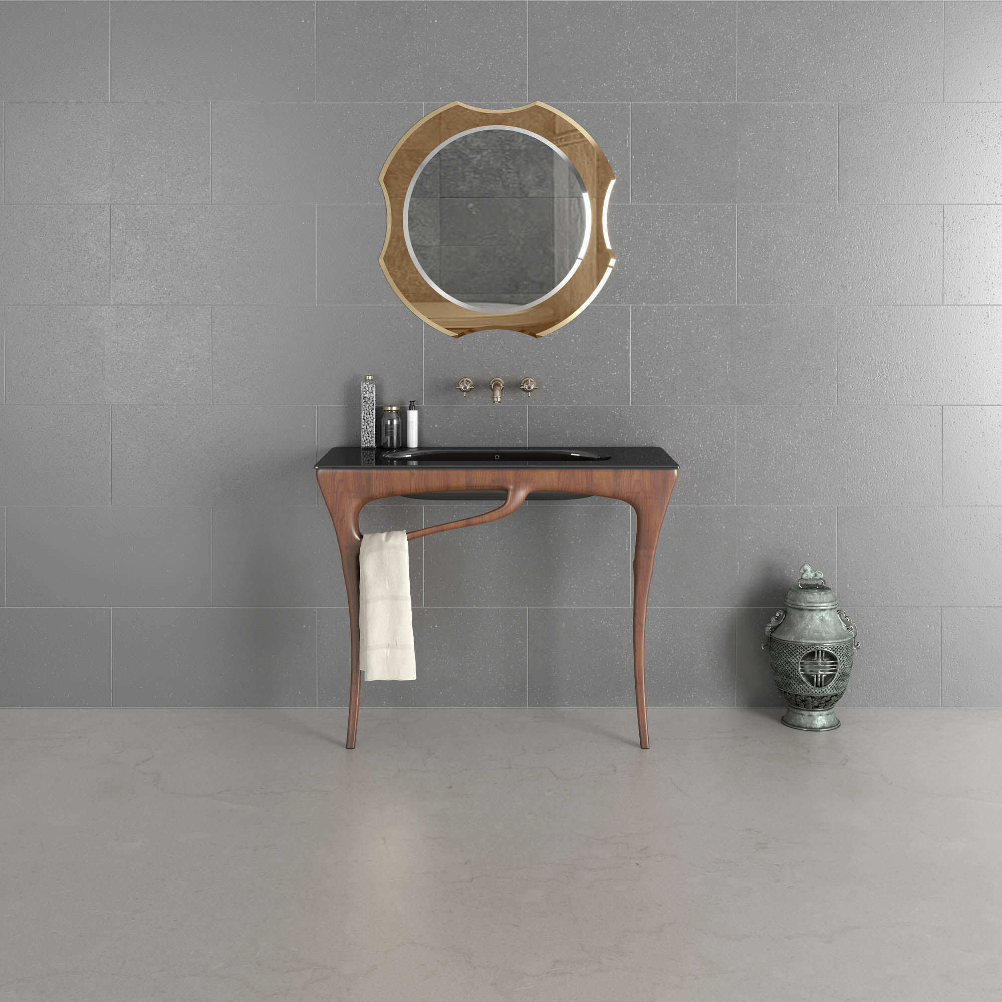 Έπιπλο Μπάνιου Zebis Kalianos 105 — Golden Bath