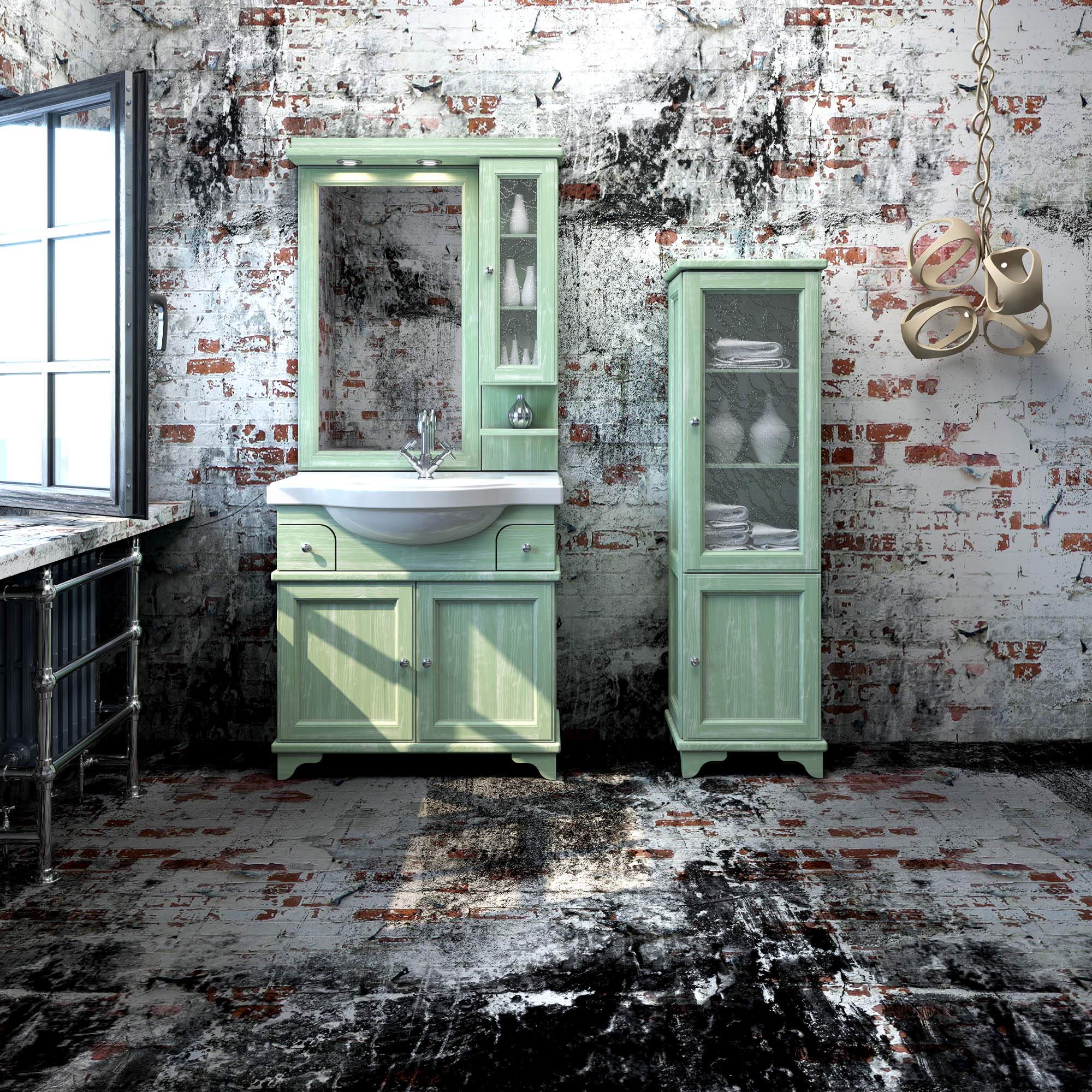 Έπιπλο Μπάνιου Zebis Kalianos 105 — Golden Bath