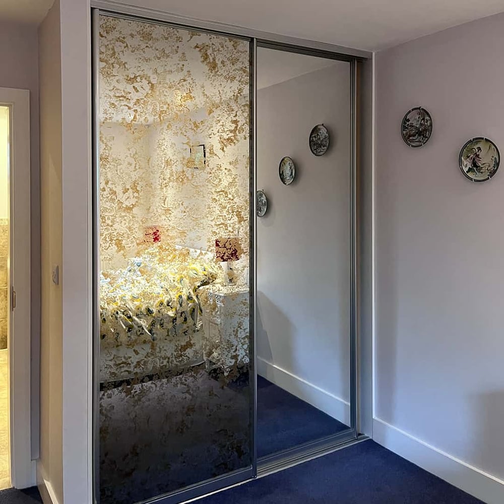 Vintage Gold on Clear Window Film | Surface Designs