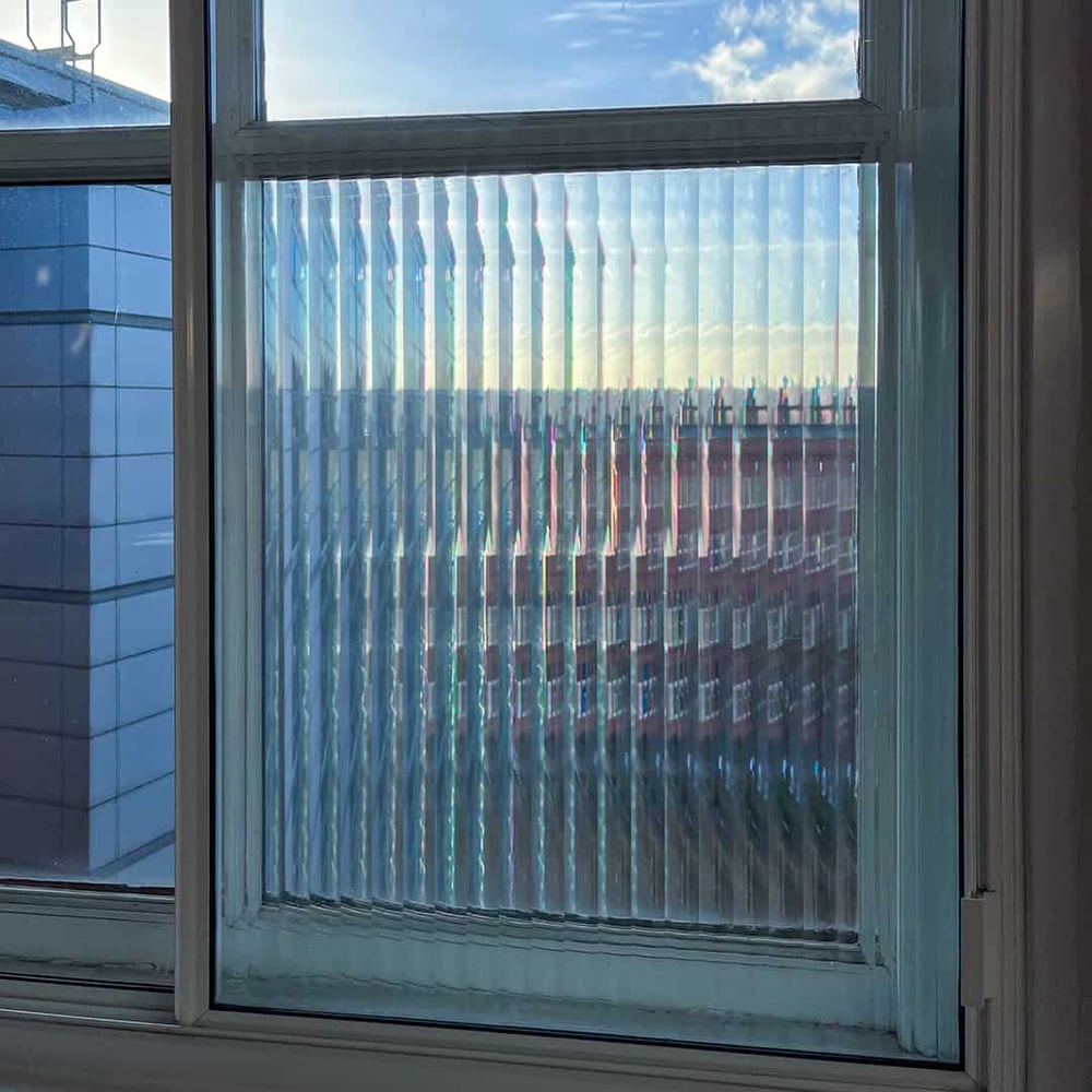 Reeded Glass 1" Window Film | Surface Designs