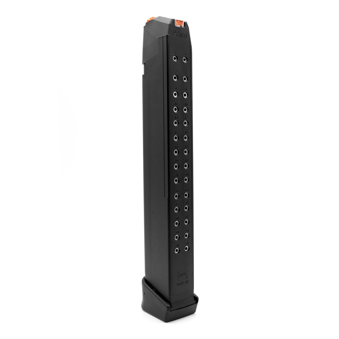 Glock 33-Round 9mm Magazine – OEM Extended Mag for Glock 17/19/26/34 ...