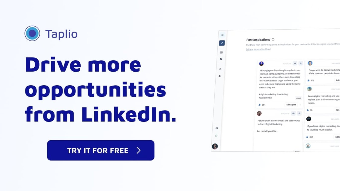 LinkedIn Growth and Personal Branding Strategies - Taplio's Blog