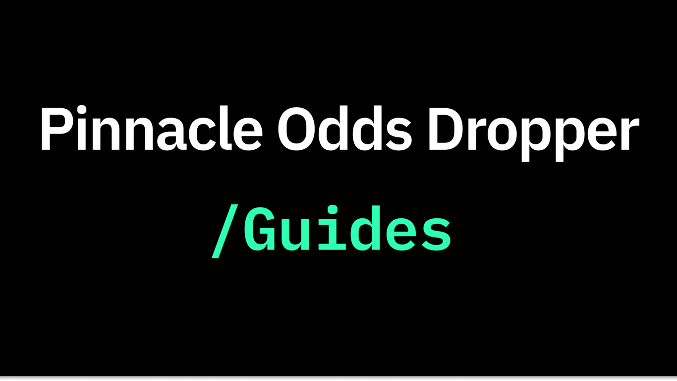 Learn everything you need to know about the Pinnacle dropping odds ...