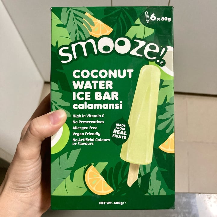 Smooze Coconut water ice bar (Calamansi) Review | abillion