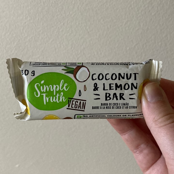 Simple Truth Coconut & Lemon Bar Review | abillion
