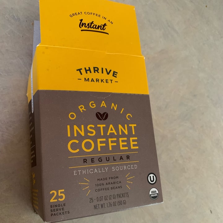 Thrive Market Organic Instant Coffee Regular Review | abillion