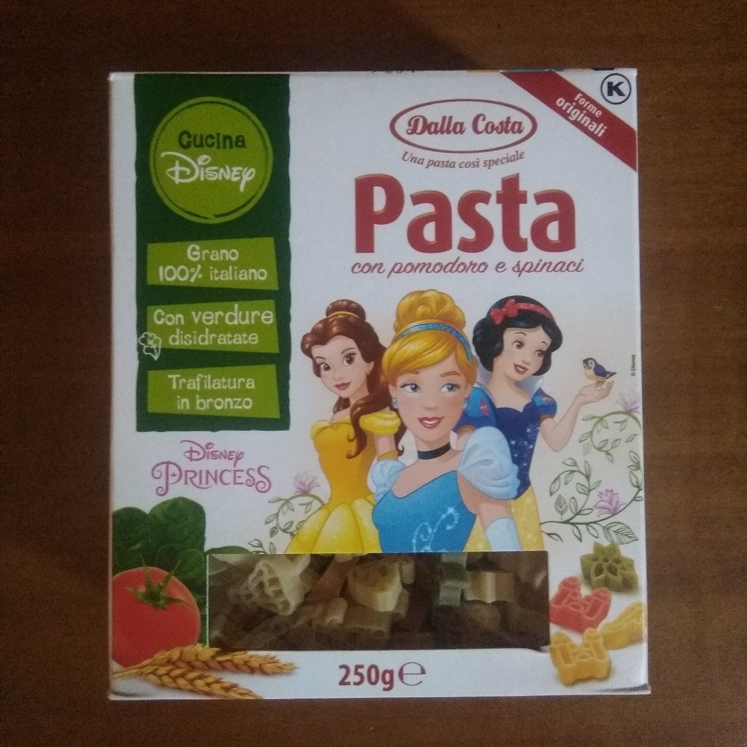 Dalla costa Pasta principesse disney con pomodoro e spinaci Reviews ...
