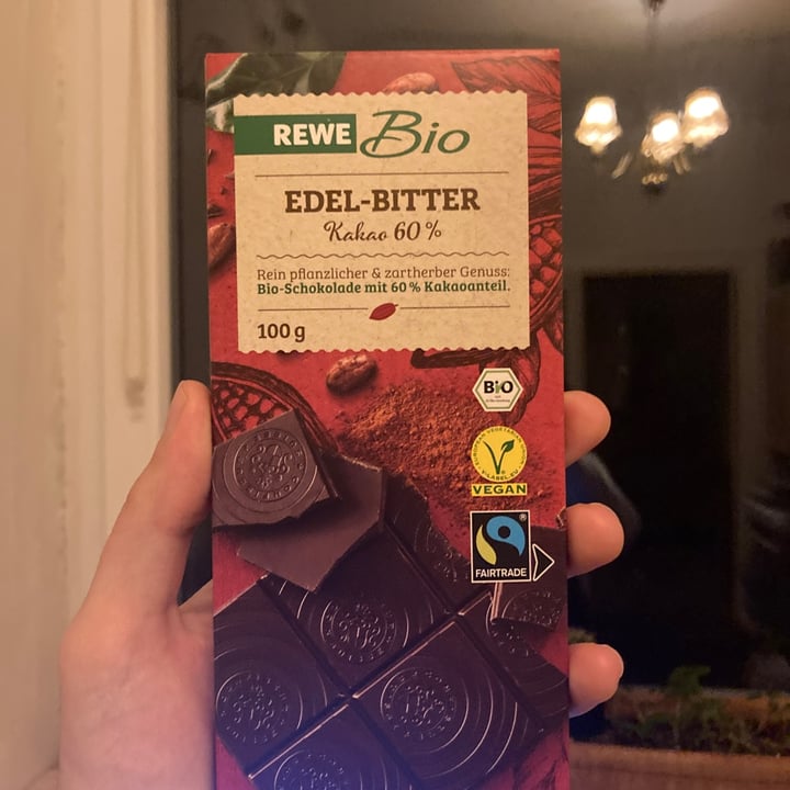 Rewe Bio Edel-Bitter Kakao 60% Review | abillion