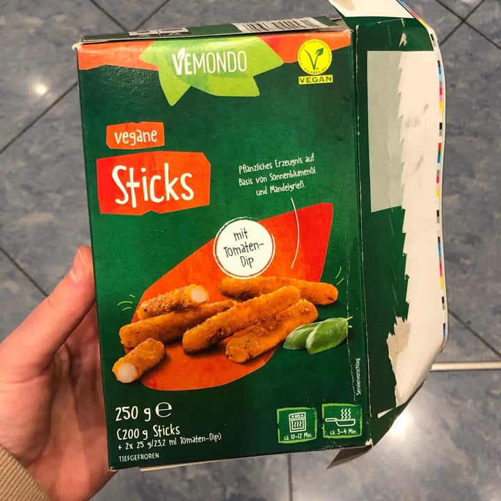 Vemondo Vegane Sticks Cheese Style Review | abillion