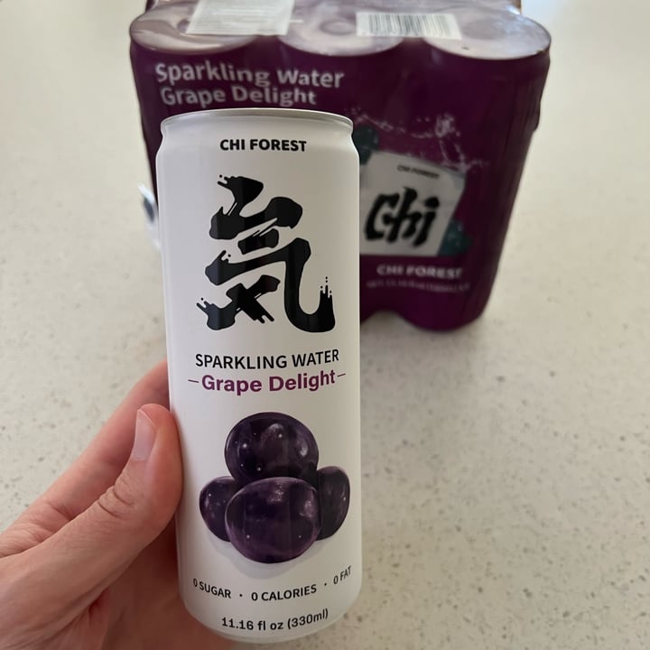 Chi Forest Grape Sparkling Water Review | abillion