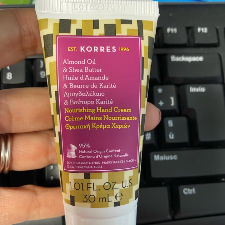 Korres Nourishing Hand Cream Review | abillion