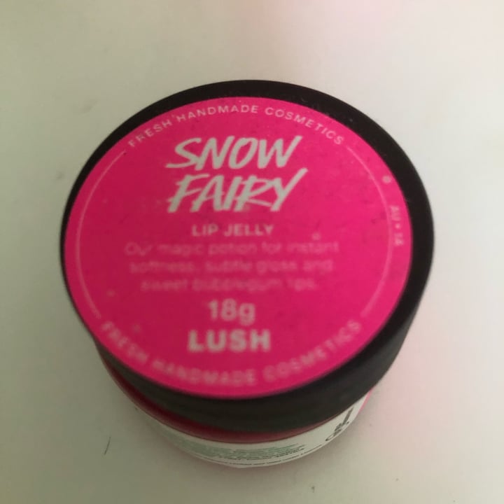 LUSH Fresh Handmade Cosmetics Snow fairy lip jelly Review | abillion