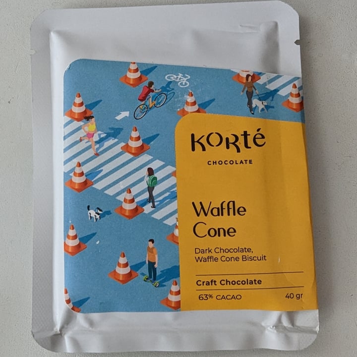 Korte Waffle Cone Dark Chocolate Review | abillion
