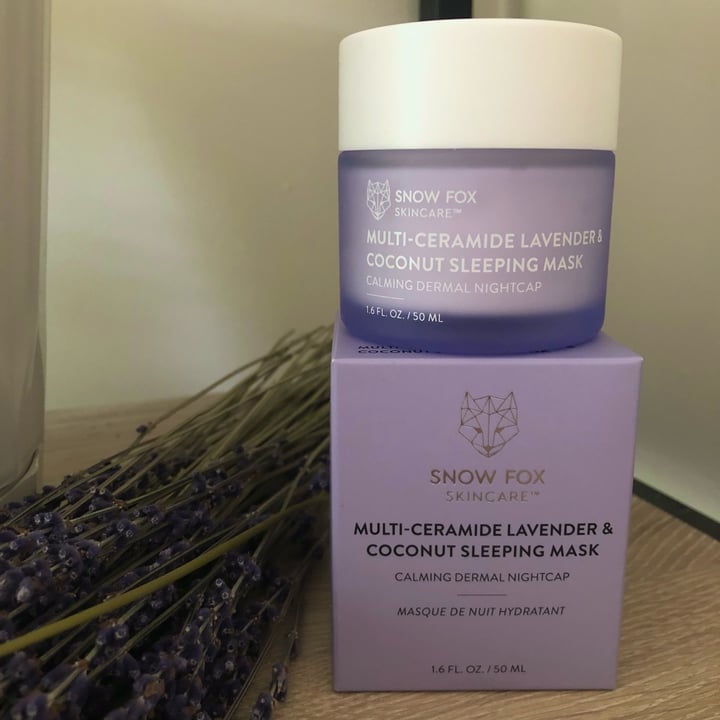 Snow fox skin care Multi-Ceramide Lavender & Coconut Sleeping Mask ...