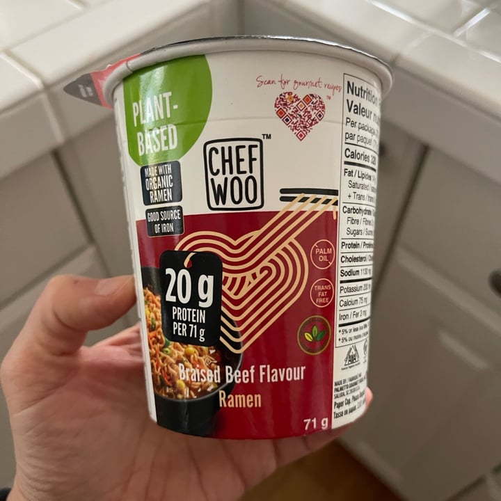 Chef Woo Braised beef flavor ramen Review | abillion