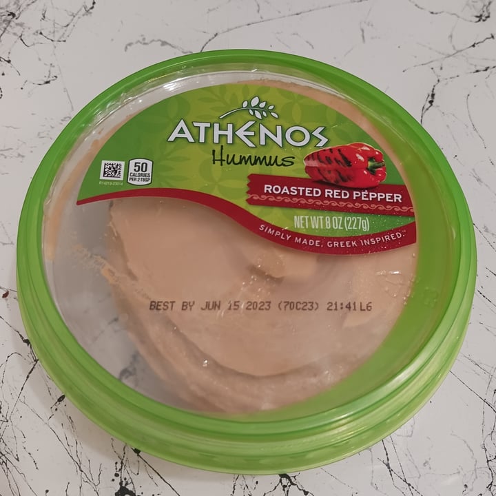 Athenos Roasted Bell Pepper Hummus Review | abillion