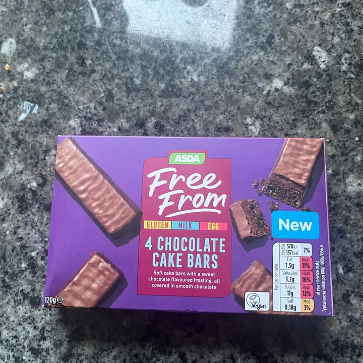 Asda Free From 4 Chocolate Cake Bars Review | abillion