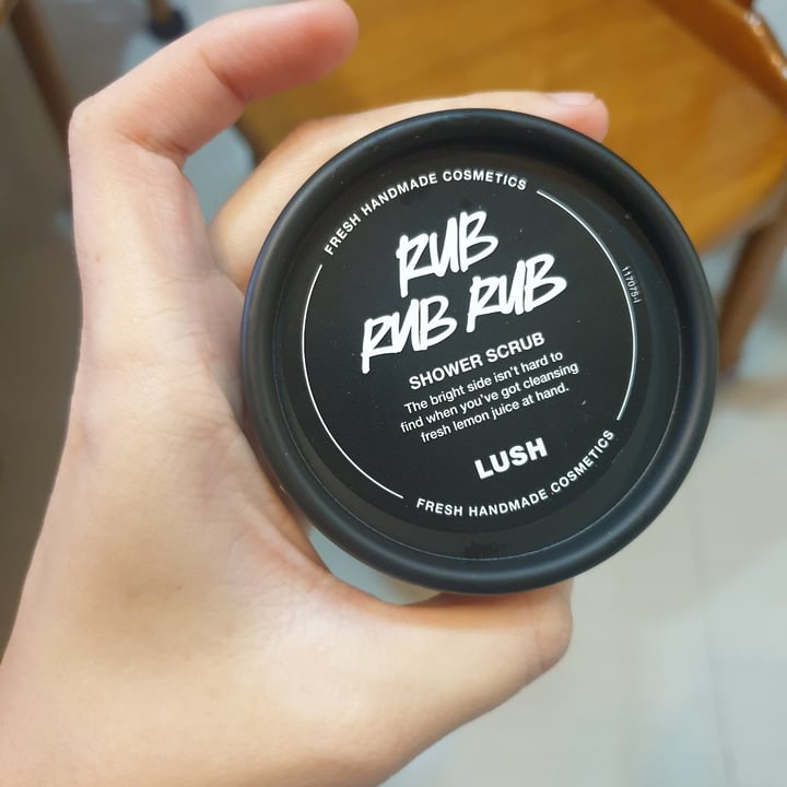 LUSH Fresh Handmade Cosmetics Rub Rub Rub Shower scrub Review | abillion