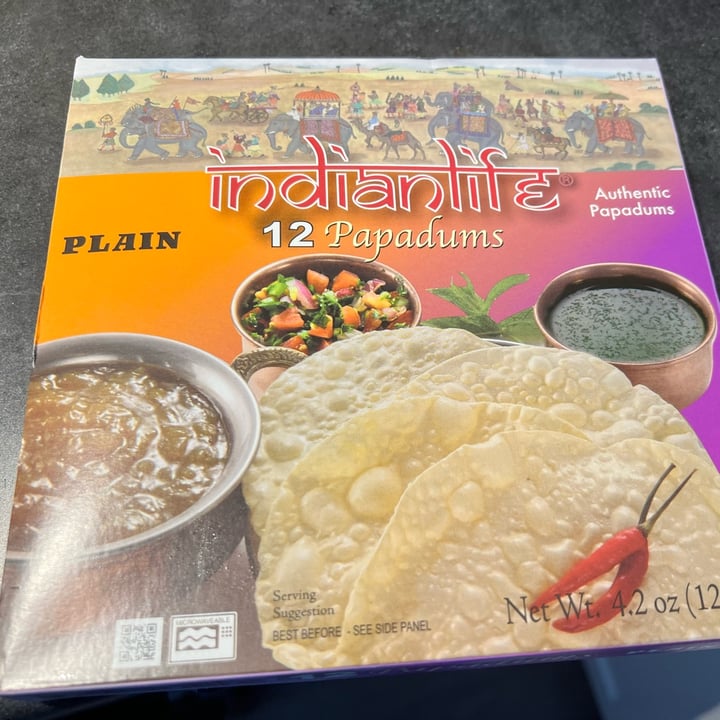 Indian Life Papadums - Plain Review | abillion