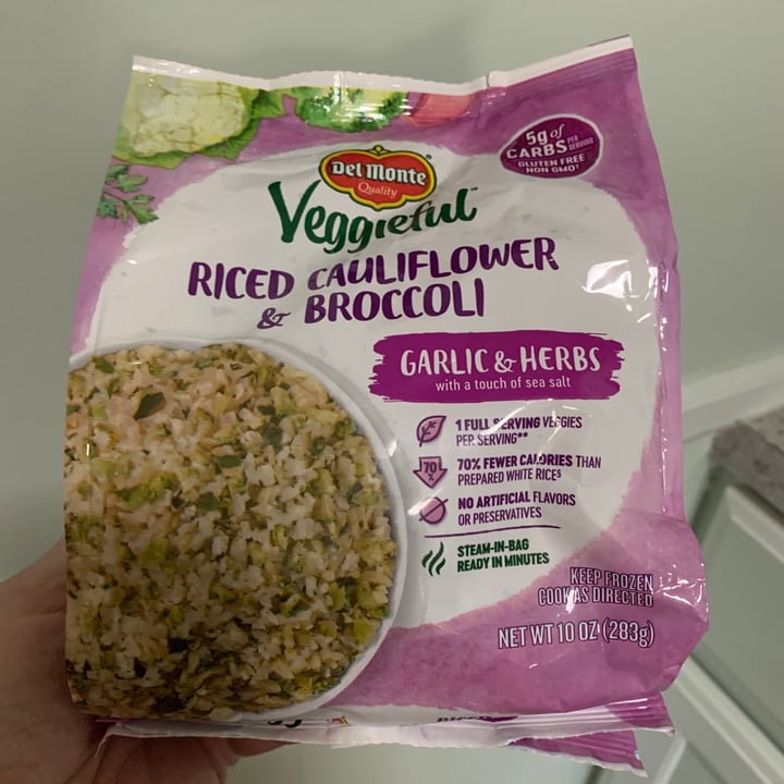 Del Monte Veggieful Riced Cauliflower Garlic & Herb Reviews | abillion