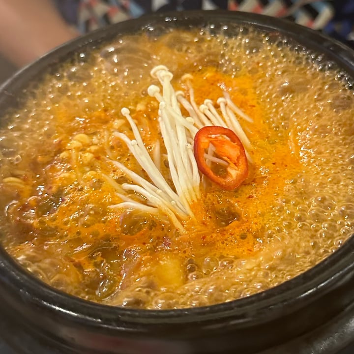 Daehwa Vegetarian Queenstown, Singapore Budae jjigae / Army stew Review ...