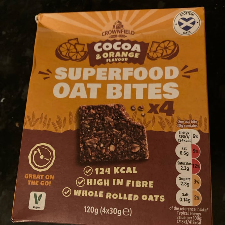 Crownfield Cocoa & Orange Super Oat Bites Review | abillion