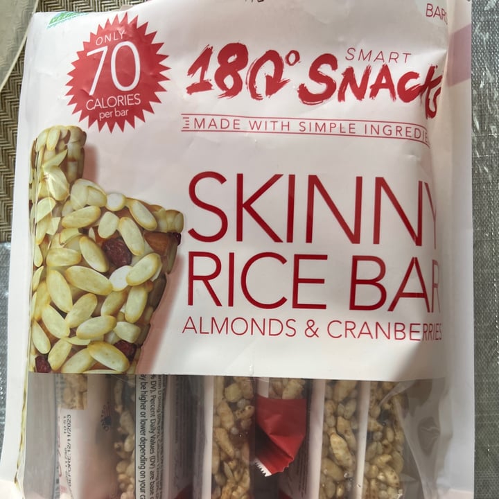 Smart 180 snacks skinny rice bars Review | abillion
