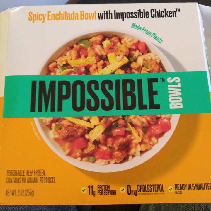 Impossible Foods Spicy Enchilada Bowl With Impossible Chicken Review ...