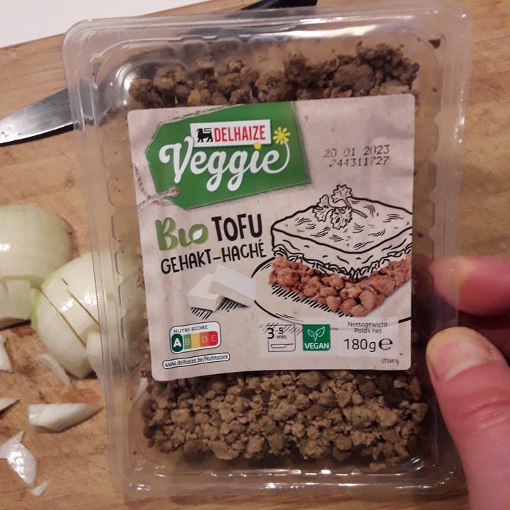 Delhaize veggie Bio Tofu Gehakt Haché Review | abillion