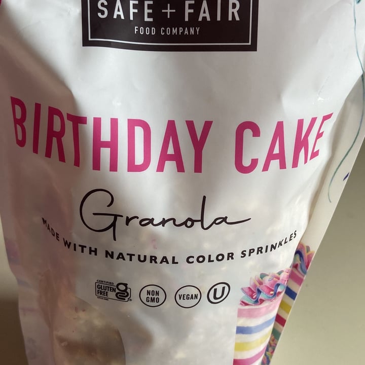 The Safe + Fair Food Company Birthday Cake Granola Review | abillion