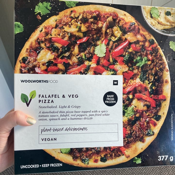 Woolworths Falafel and Veg Pizza Review | abillion