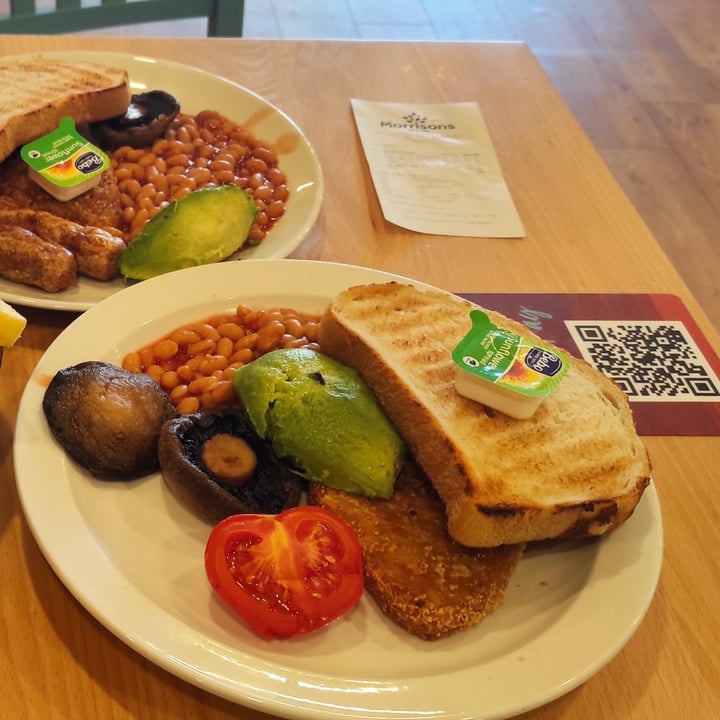 Morrisons Cafe United Kingdom Full Vegan Breakfast Review | abillion