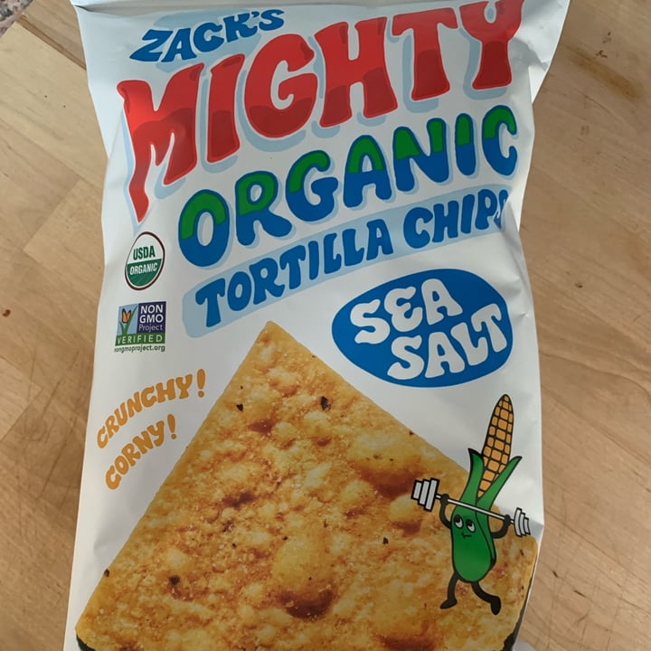 Zack's Mighty Tortilla Chips Sea Salt Organic Chips Review | abillion