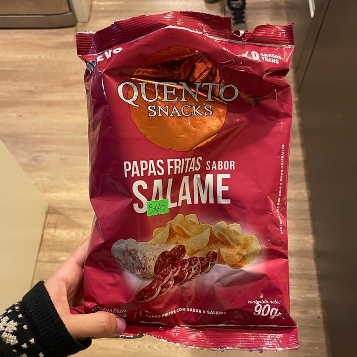 Quento Snacks Papas fritas sabor salame Review | abillion