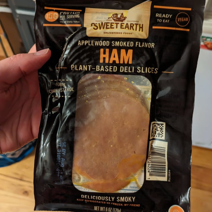 Sweet Earth Applewood Smoked Flavor Ham Plant Based Deli Slices Review ...