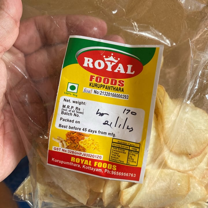 Royal foods tapioca chips Review | abillion