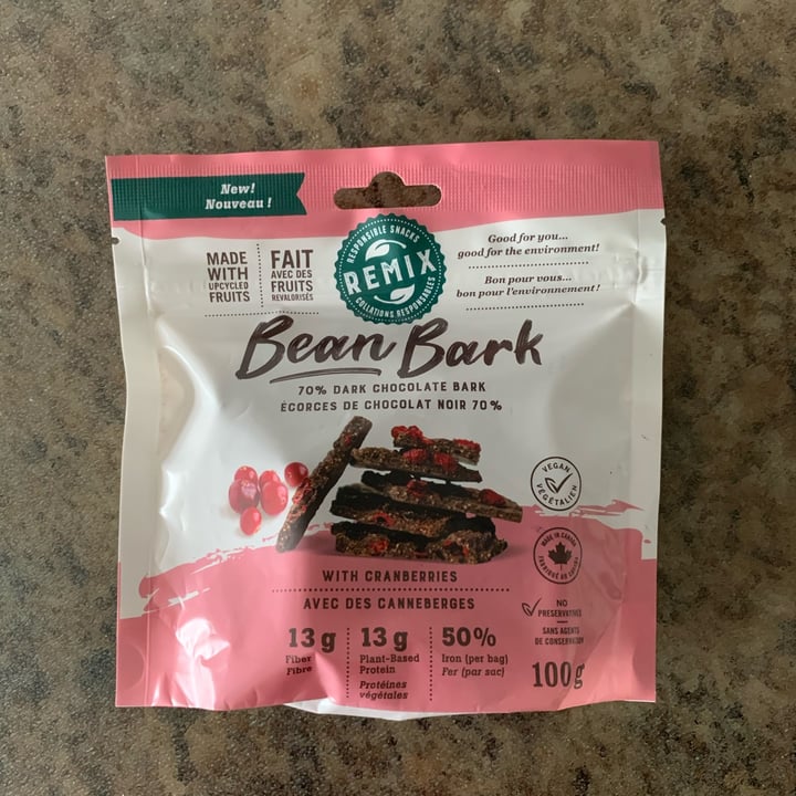 Remix Snacks Bean Bark (With Cranberries) Review | abillion
