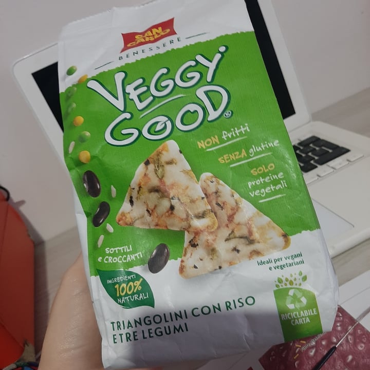 SAN CARLO Benessere Veggy Good Triangolini con riso e tre legumi Review ...