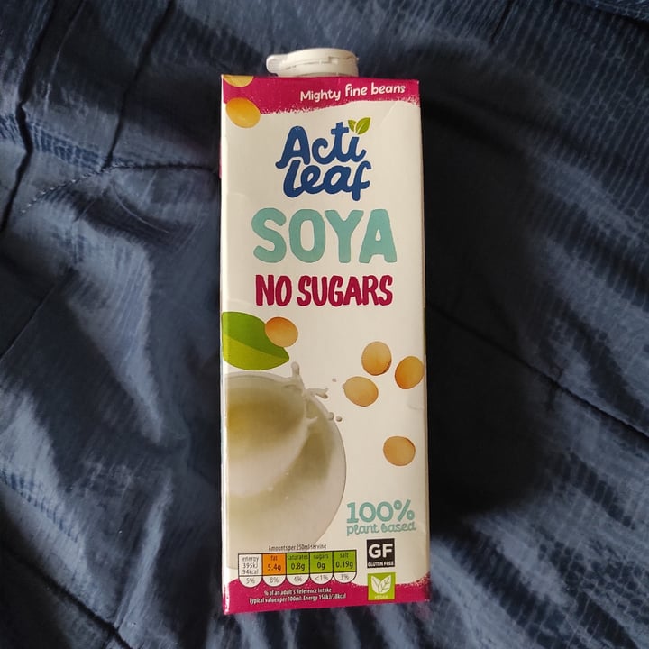 Acti Leaf soya milk unsweetened Review | abillion