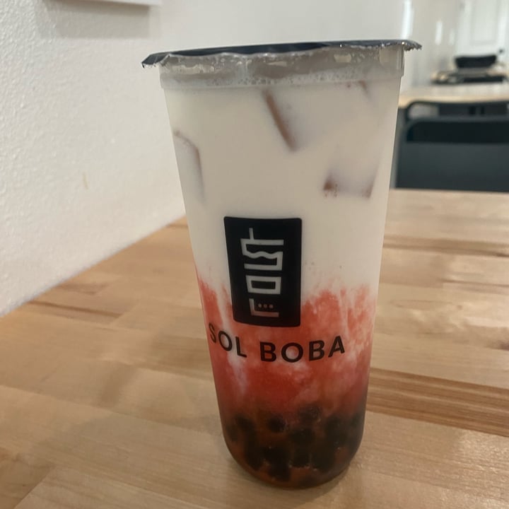 Sol Boba Lakewood, United States Strawberry Milk with Oat Milk + Boba ...
