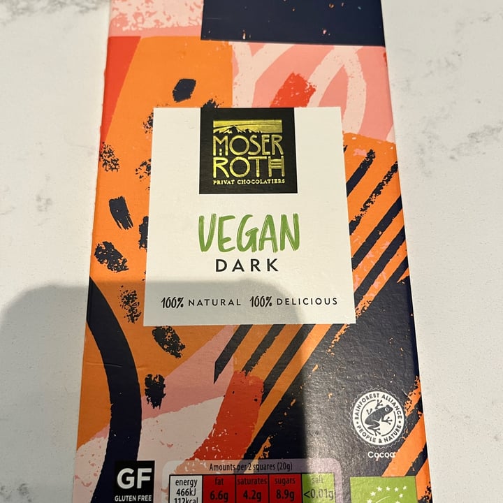 Moser Roth Vegan Dark chocolate Review | abillion