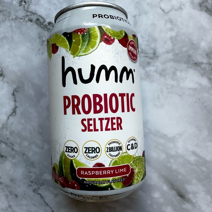 Humm Kombucha Probiotic Seltzer Raspberry Lime Review | abillion
