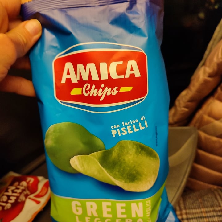 Amica Chips Green Leggera gusto Basilico con farina di piselli Review ...