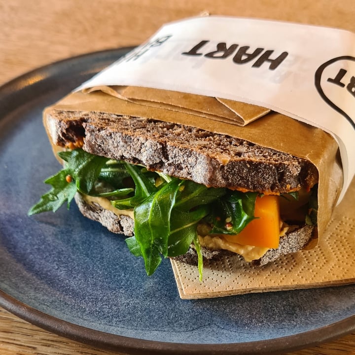 Hart Bageri Holmen Indre By, København, Denmark Hummus Sandwich Review ...