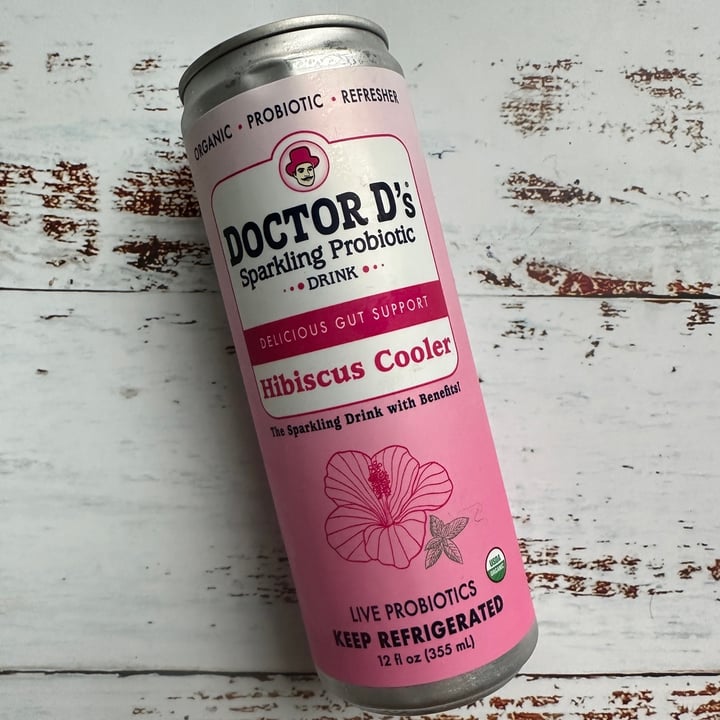 Doctor D's Sparkling Probiotic Drink Hibiscus Cooler Review | abillion