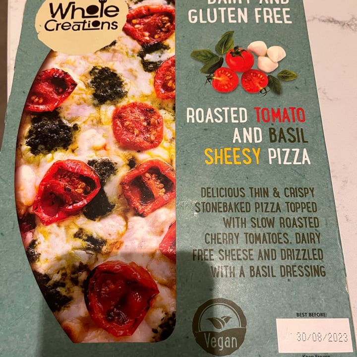 Whole Creations Roasted Tomato and Basil Sheesy Pizza Review | abillion