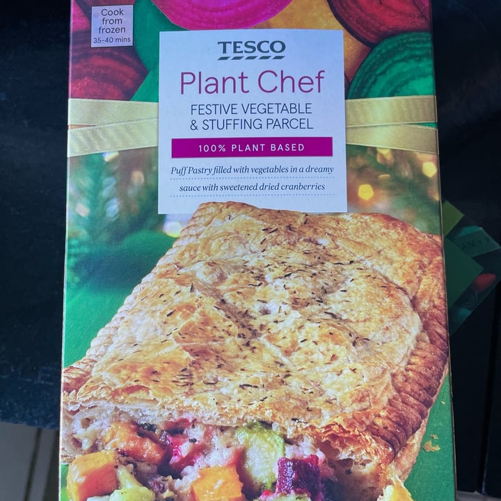Tesco Plant Chef Festive Vegetable & Stuffing Parcel Review | abillion