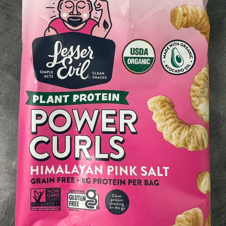 Lesser Evil Plant protein power curls - Sea Salt Reviews | abillion