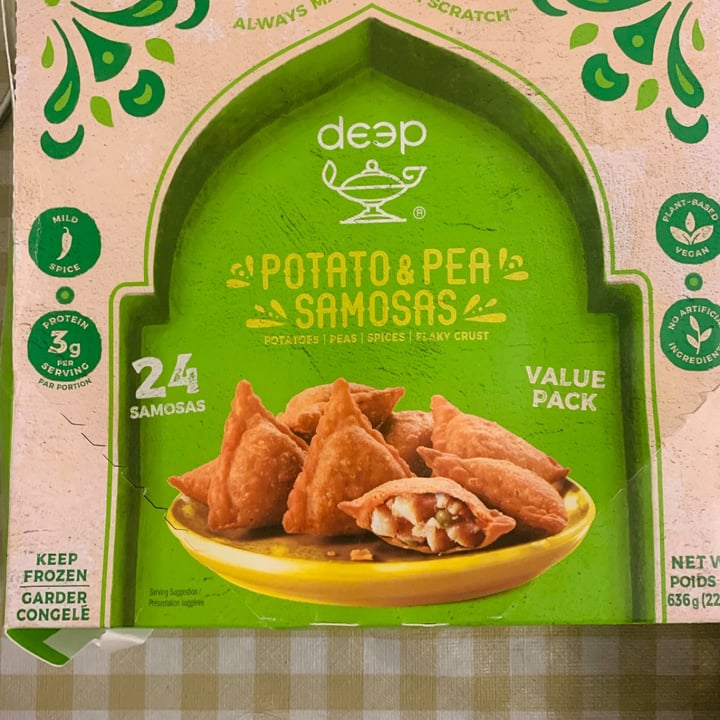 Deep Indian Kitchen Potato & Pea Samosas Review | abillion